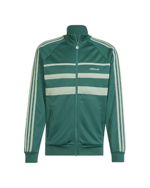 adidas Originals First Track Top in Green for Men | Lyst UK