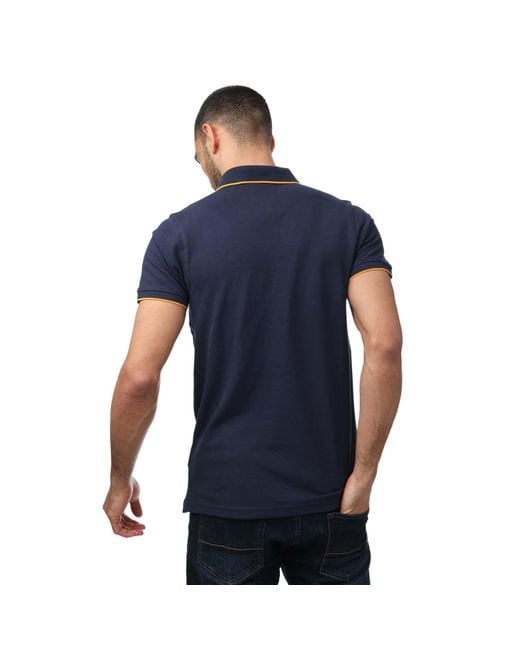 Luke 1977 Ricky Tipped Polo Shirt in Blue for Men | Lyst UK