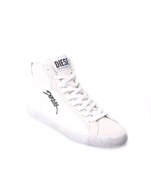 DIESEL S-Leroji Mid Trainers Size 6 in White for Men | Lyst UK