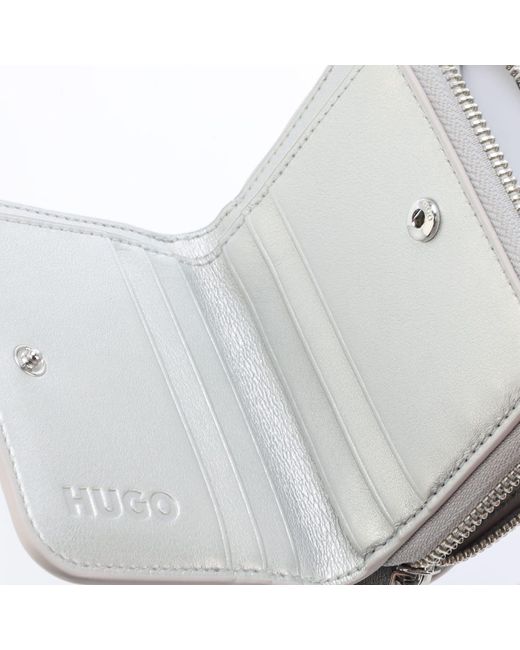 HUGO Chris Wallet in White | Lyst UK