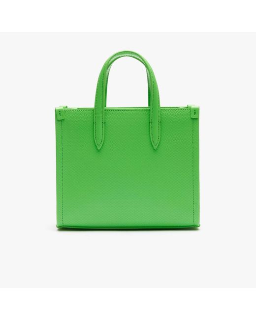 Lacoste Mini Chantaco Leather Tote Bag in Green | Lyst UK