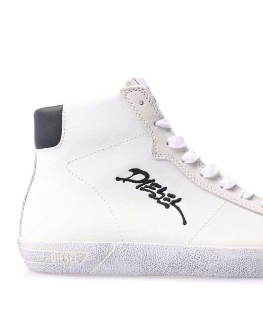 DIESEL S-Leroji Mid Trainers Size 6 in White for Men | Lyst UK