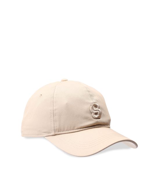 BOSS Ari-B-Icon Double B Monogram Cap in Natural | Lyst UK