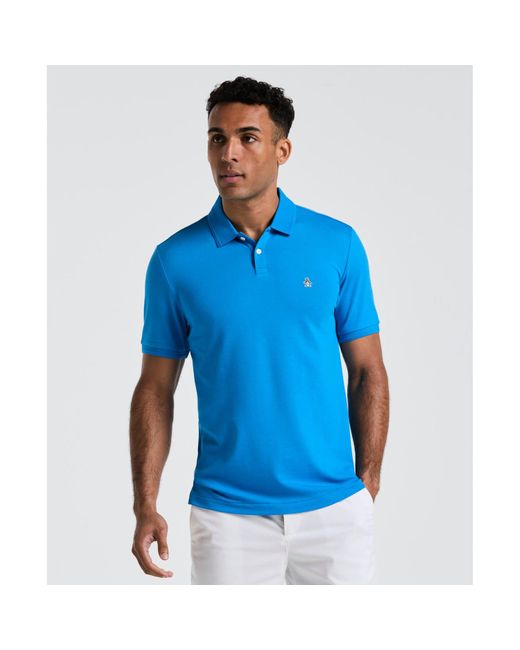 Original Penguin Daddy Stick Polo Shirt in Blue for Men | Lyst UK