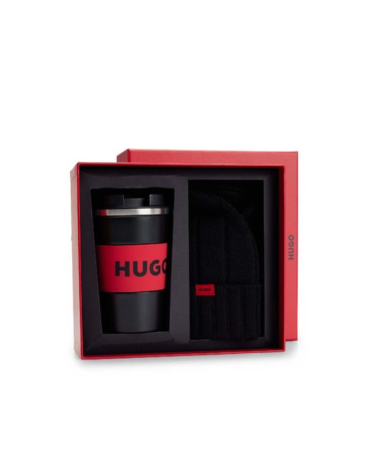 HUGO Mug & Beanie Set in Red for Men | Lyst UK