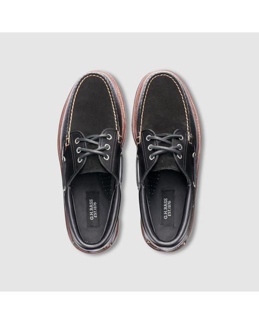 G.H. Bass & Co. 1876 Ranger Camp Moc Shoes in Black for Men | Lyst