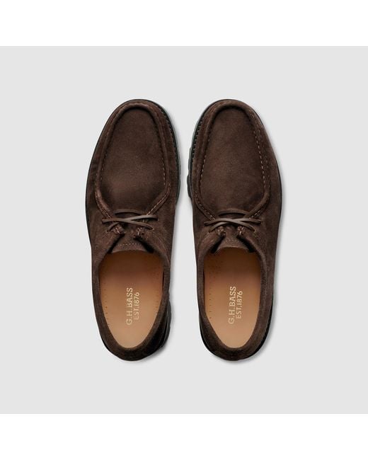 G.H. Bass & Co. Suede Wallace Super Lug Moc Shoes in Brown for Men | Lyst