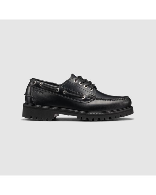 G.H. Bass & Co. Leather Ranger Camp Moc Shoes in Black for Men | Lyst