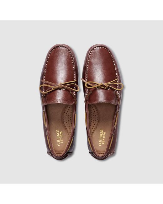 G.H. Bass & Co. Davis Camp Moc Driver Shoes in Brown for Men | Lyst