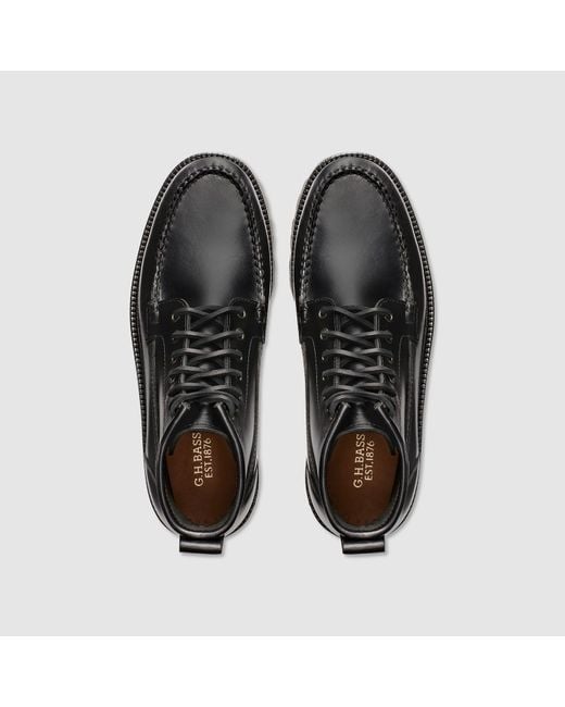 G.H. Bass & Co. Ranger Boots Leather in Black for Men | Lyst