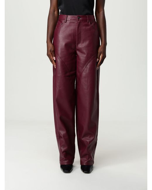 ROTATE BIRGER CHRISTENSEN Pants in Red | Lyst UK