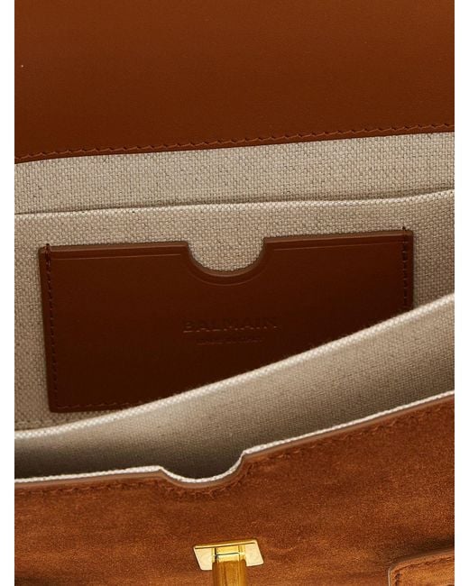 Balmain Shoulder Bag in Brown | Lyst UK