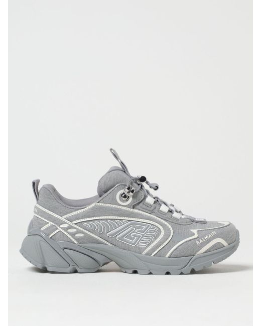 Balmain Sneakers in Gray for Men | Lyst