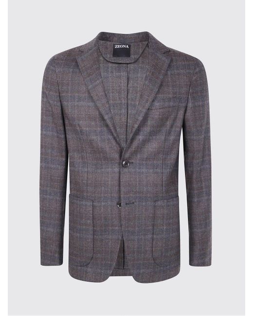 ZEGNA Jacket in Blue for Men | Lyst UK