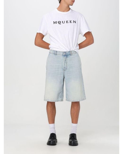 McQueen Short Mcqueen in Blue for Men | Lyst UK