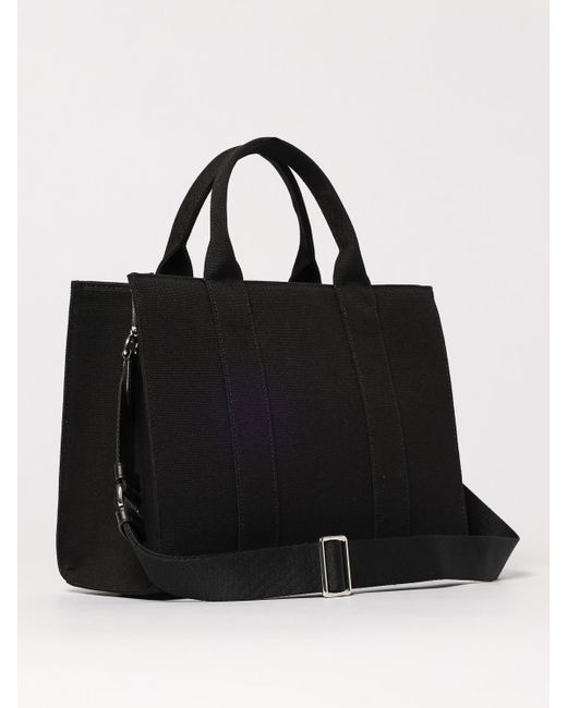 Karl Lagerfeld Recycled Cotton Canvas Tote Bag in Black | Lyst