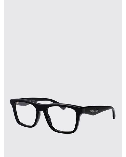 McQueen Optical Frames in Black for Men | Lyst UK