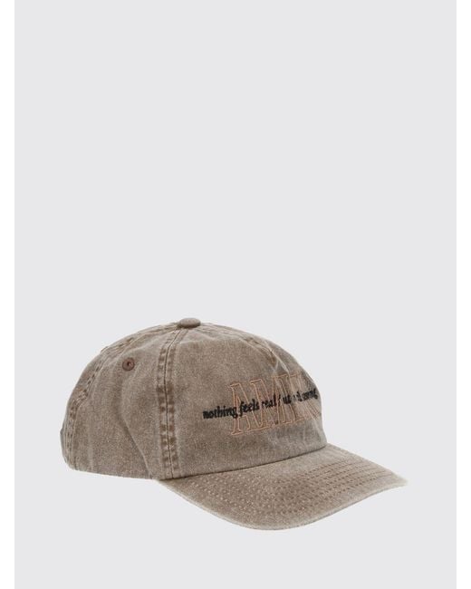 AMISH Cotton Denim Baseball Cap With Embroidered Logo And Slogan in ...