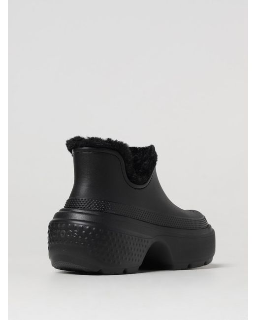 Crocs™ Crocband Clog Platform Boots in Black | Lyst