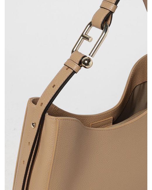 Furla Shoulder Bag in Natural | Lyst UK