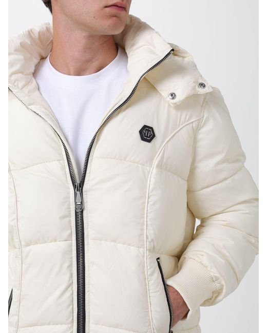 Philipp Plein Jacket in Natural for Men | Lyst UK