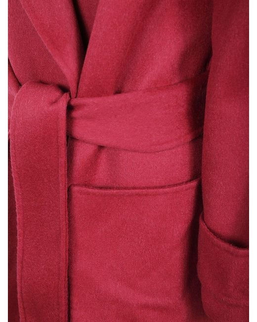 JOSEPH Coat in Red | Lyst UK