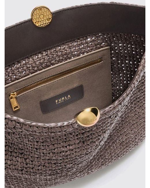 Furla Shoulder Bag in Grey | Lyst UK