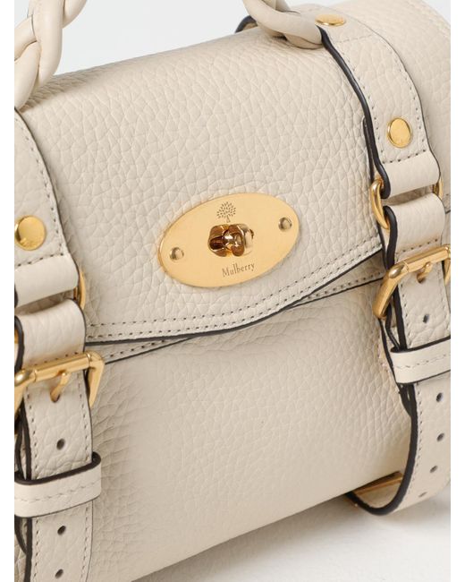 Mulberry Handbag in Natural | Lyst