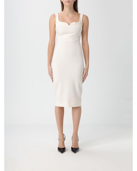 Victoria Beckham Dress in White | Lyst UK