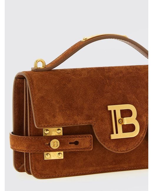 Balmain Shoulder Bag in Brown | Lyst UK