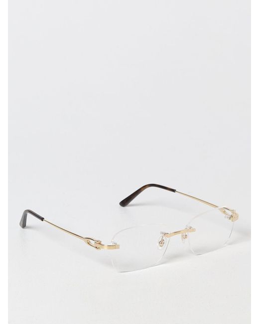 Cartier Glasses In Natural For Men Lyst
