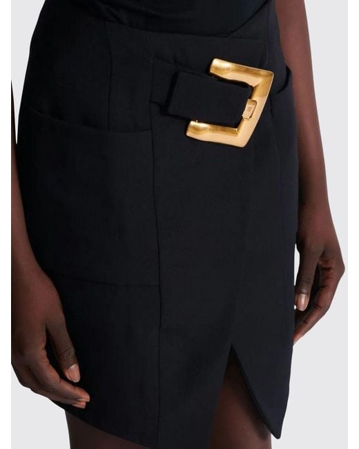 Balmain Skirt in Black | Lyst UK