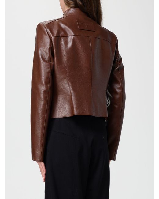 Patrizia Pepe Jacket in Brown | Lyst UK