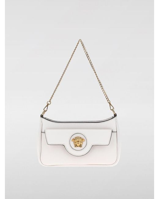 Versace Shoulder Bag in White | Lyst
