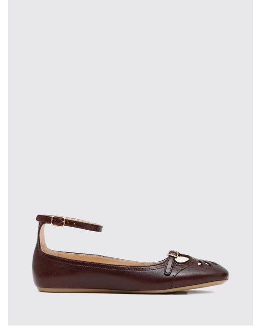 Chloé Ballet Flats in Brown | Lyst UK