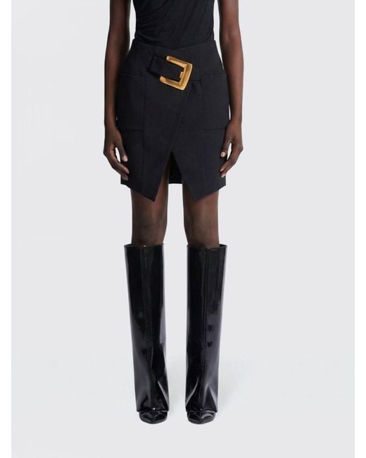 Balmain Skirt in Black | Lyst UK