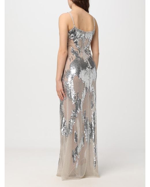 Elisabetta Franchi Dress in White | Lyst UK