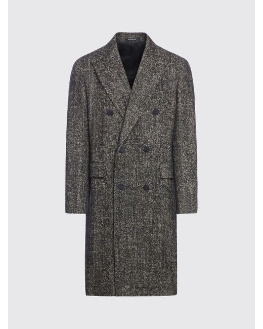 Tagliatore Coat in Gray for Men | Lyst