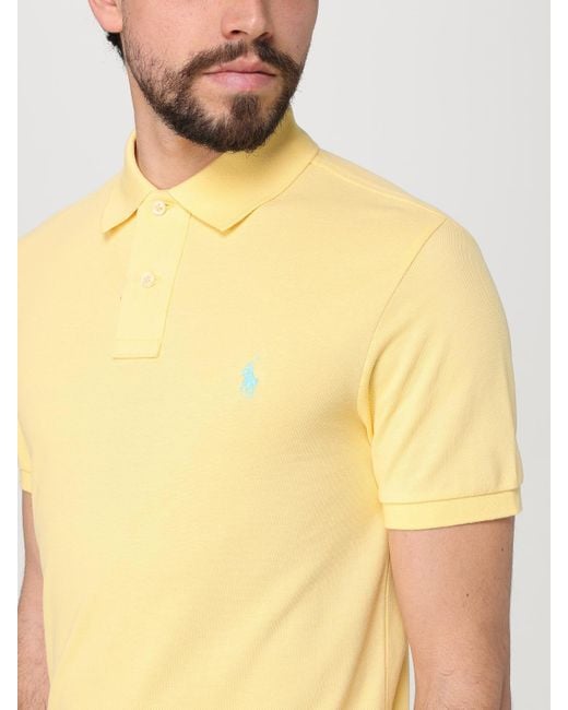 Polo Ralph Lauren Polo Shirt in Yellow for Men | Lyst