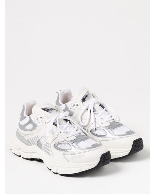 Axel Arigato Marathon Ghost Runner Leather And Mesh Trainers in White ...