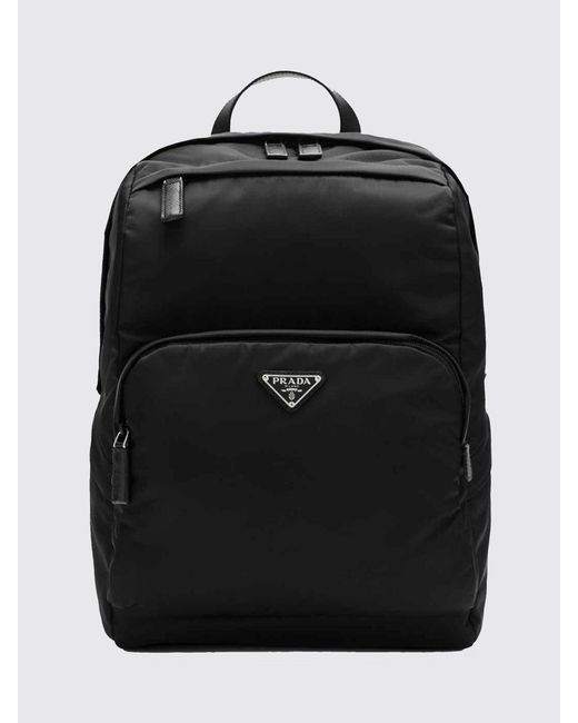 Prada Backpack in Black for Men | Lyst UK