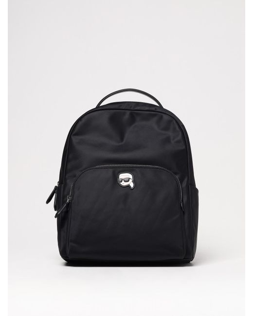 Karl Lagerfeld Backpack in Black | Lyst