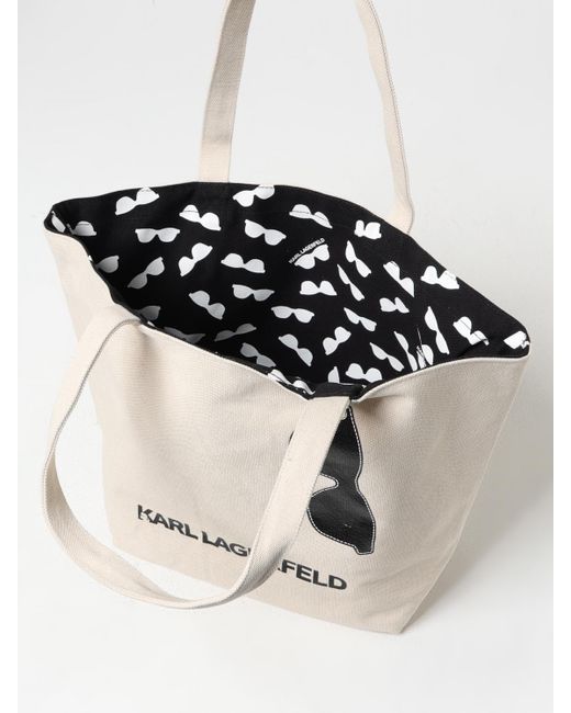 Karl Lagerfeld Backpack in Natural | Lyst
