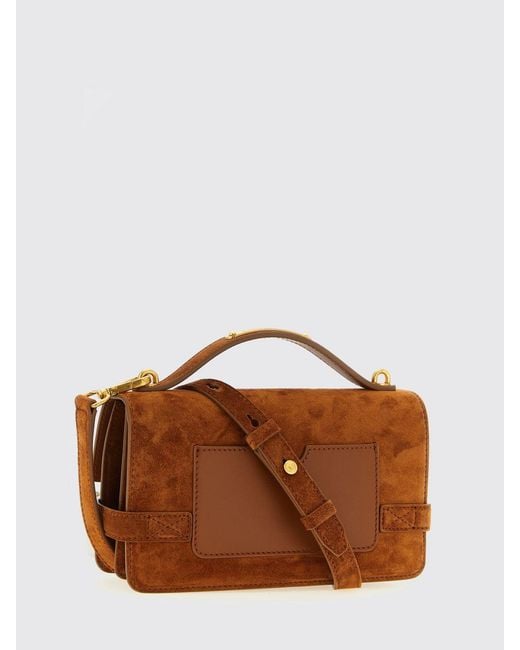 Balmain Shoulder Bag in Brown | Lyst UK