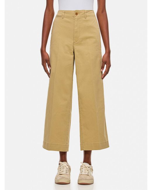 Polo Ralph Lauren Pants in Natural | Lyst