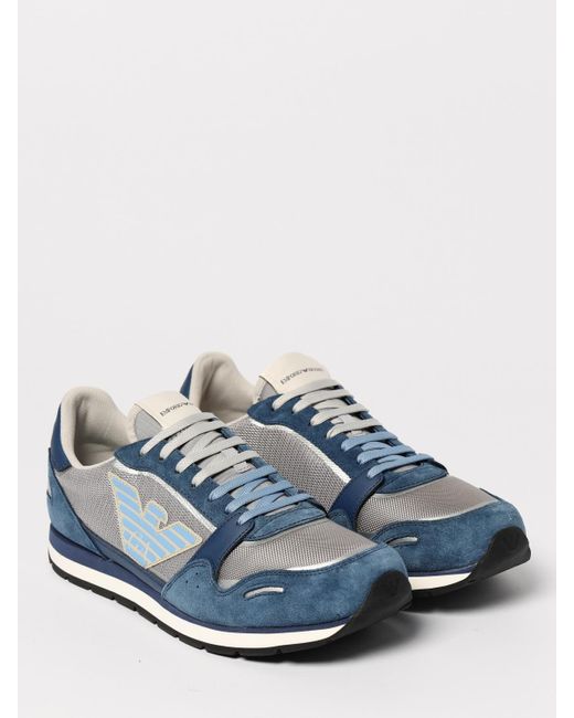 Emporio Armani Sneakers in Blue for Men | Lyst
