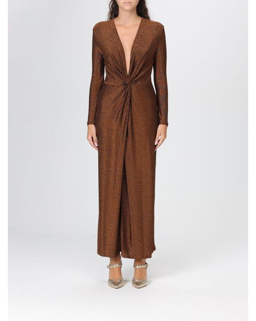 Hanita Dress in Brown | Lyst
