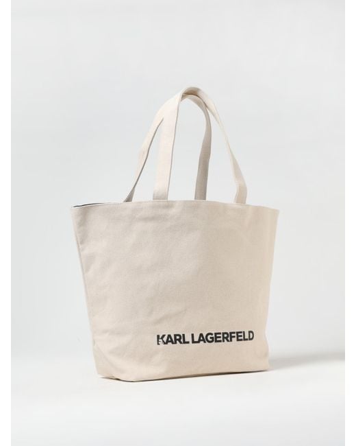 Karl Lagerfeld Backpack in Natural | Lyst