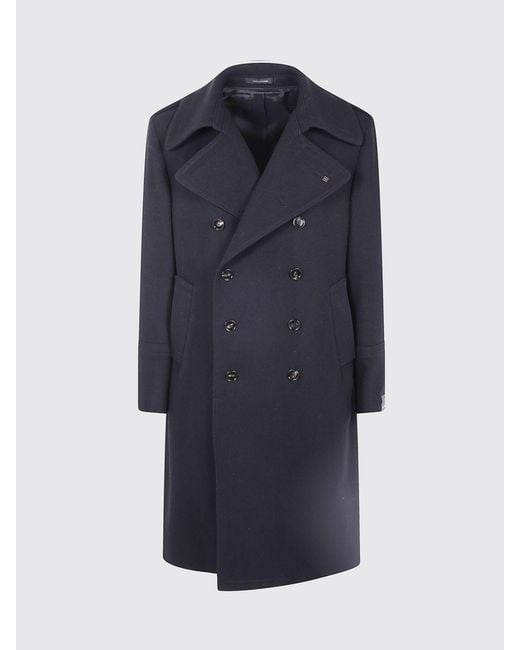 Tagliatore Coat in Blue for Men | Lyst UK