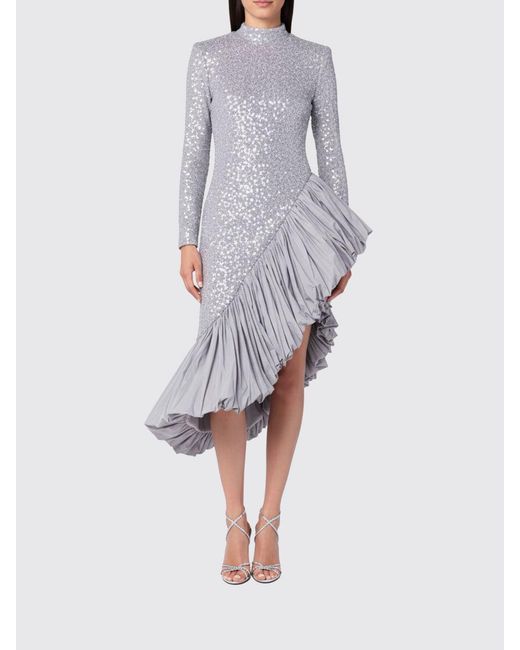 ROTATE BIRGER CHRISTENSEN Dress in Grey | Lyst UK